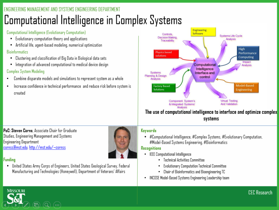 Steven Corns – Center for Intelligent Infrastructure | Missouri S&T